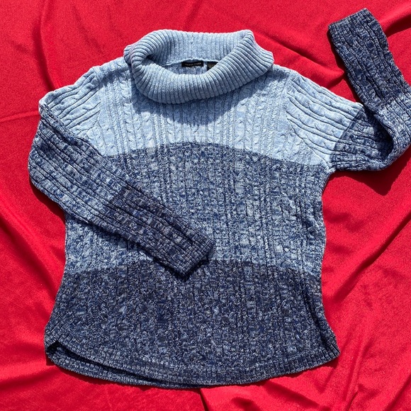 JEANNE PIERRE | Sweaters | 0 Cotton Jeanne Pierre Shades Of Blue Cowl ...